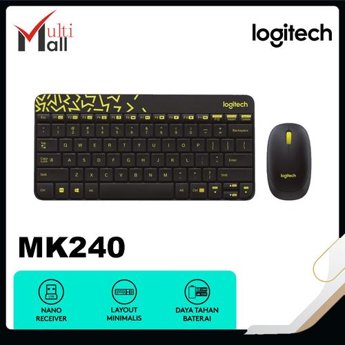 Jual Logitech MK240 Wireless Keyboard dan Mouse - Putih - Kota Surabaya ...