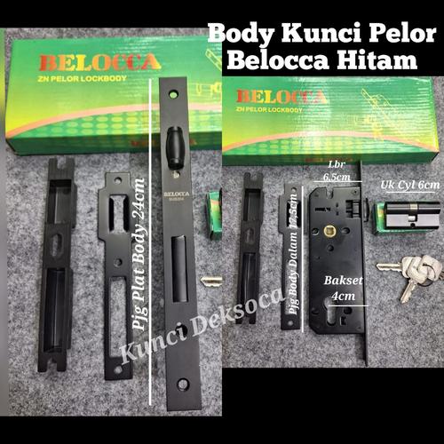 Jual Body Kunci Pelor Belocca Hitam / Kunci Roler Beloca Matt Black ...