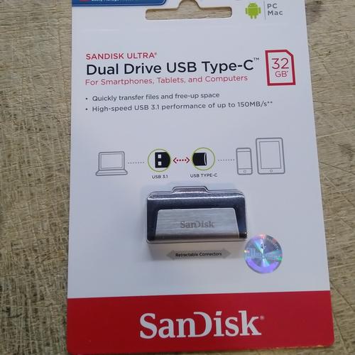Jual Sandisk OTG Type-C 32gb Dual Drive Usb 3 Flashdisk sandisk 32 gb ...