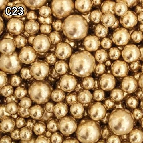 Jual Sprinkle Mix Size Gold, Sprinkle Gold, Sprinkle Emas, Taburan Kue ...