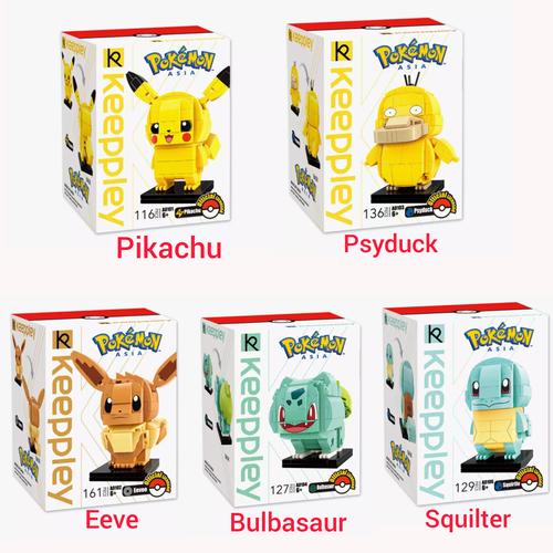 Jual Keeppley Lego Pokemon Figure Pikachu Psyduck Eeve Bulbasaur ...