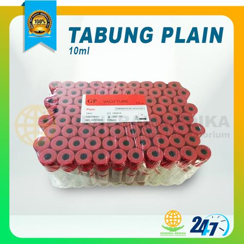 Jual Tabung Vacutainer Plain Merk GP / 3ml / 5ml / 7ml / 10ml - 10ml ...