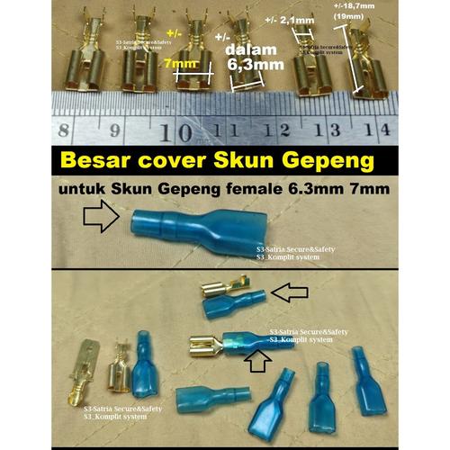 Jual Skun Gepeng Cover Karet 63mm Terminal Kabel 63mm 63 63 Mm7mm 7 Mm Jakarta Timur S3