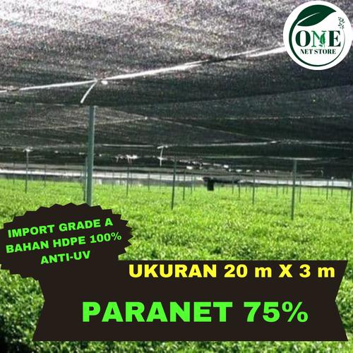 Promo JARING PARANET 75 % / SHADING NET | ANTI UV | GRADE A | 20M X 3M ...