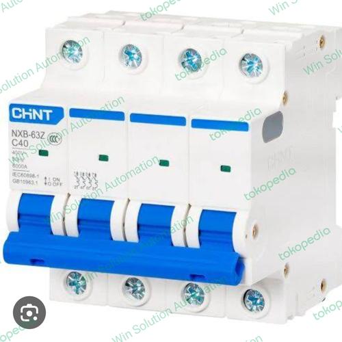 Jual Chint NXB-63 4P C40 40A miniature Circuit breaker MCB - Jakarta Barat - Win Solution ...