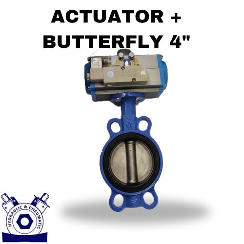 Jual Pneumatic Actuator Butterfly Valve 4" inch Solenoid Valve ...