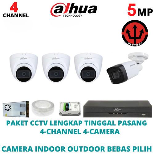 Jual PAKET CCTV DAHUA 4 CHANNEL 5MP 4 KAMERA 2560P 2K - Kota Makassar - Neptune Komputer | Tokopedia