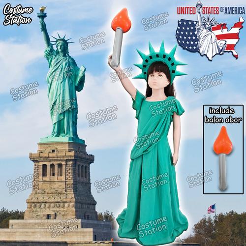 Jual Kostum Liberty Statue / Costume Patung Liberty USA Amerika anak ...