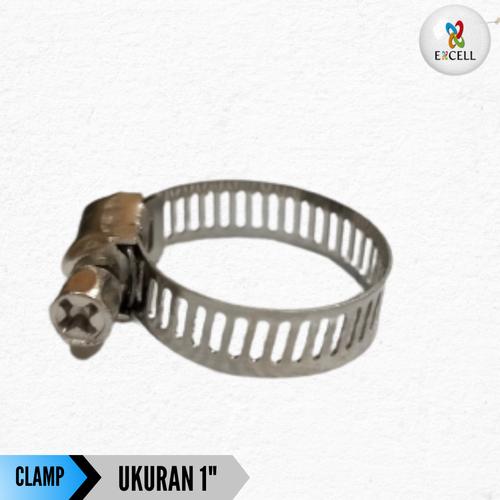Jual Klem Selang Gas Air Stainless Steel Hose Clamp 1/2 5/8 3/4 1 2 3 4 ...