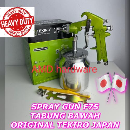 Jual TEKIRO JAPAN SPRAY GUN F75 S TABUNG BAWAH SPET SEMPROTAN CAT ...