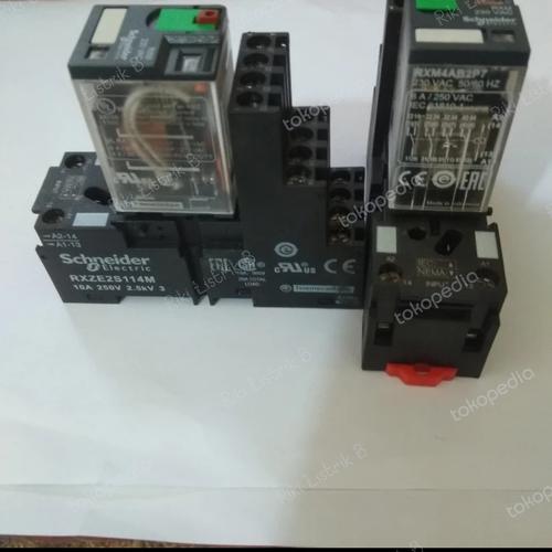 Jual Schneider Relay 14 Pin 6A RXM4AB2P7 + Socket RXZE2S114M - Jakarta ...