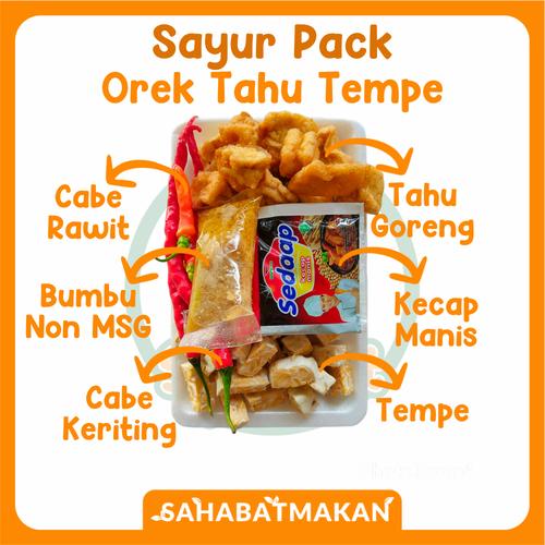 Jual Paket Orek Tempe Tahu Sayur Pack / Sayur Prep / Sayur Instant ...