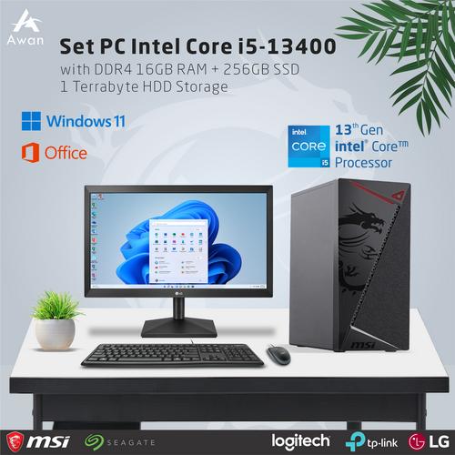Jual Set PC Komputer Intel Core i5-13400 Gen-13 RAM 16GB SSD Rakitan Office - Kab. Tangerang ...