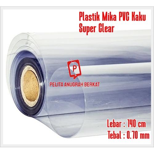 Jual Plastik Mika PVC Kaku Rigid Super Clear Meteran Rol Lebar 140cm 0.70mm - 0.70mm - Jakarta ...