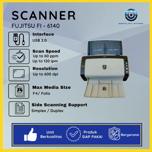 Jual Scanner Fujitsu Fi-6140 Bisa Scan Folio F4 Legal Dengan Speed 60 ...