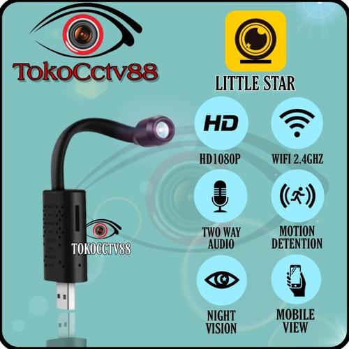 Jual IP Camera Spy Cam CCTV Mini Wifi USB Kamera 8MP Dengan Detektor ...