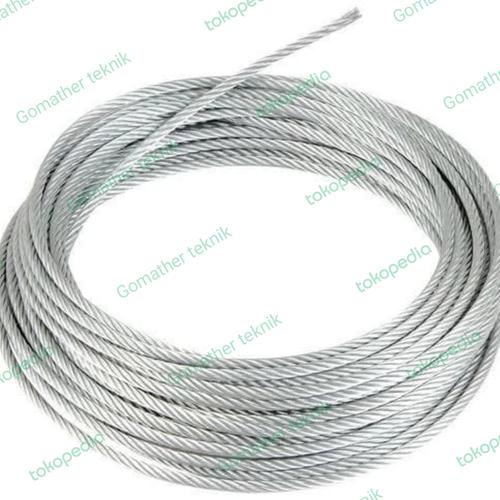 Jual Kawat Sling Galvanis 10 mm Tali Kabel Sling Wire Rope Full Baja 10 m - Jakarta Timur ...