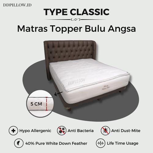 Promo Feather Bed (Matras Topper) Bulu Angsa Asli, Type Classic 40% ...