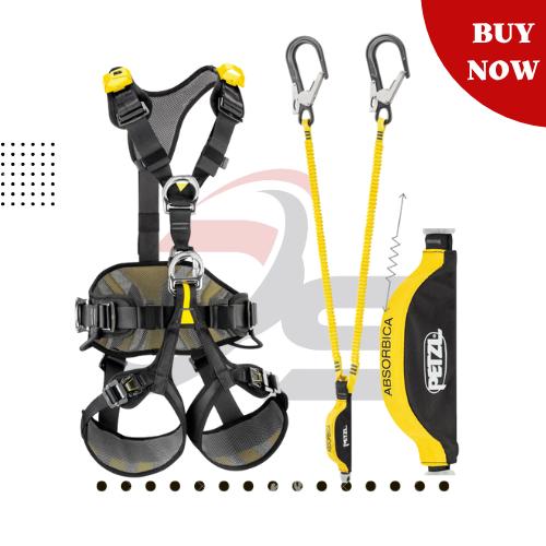 Jual 1 Set Petzl Full Body Harness Avao Bod Size1 + Lanyard Petzl 150cm ...