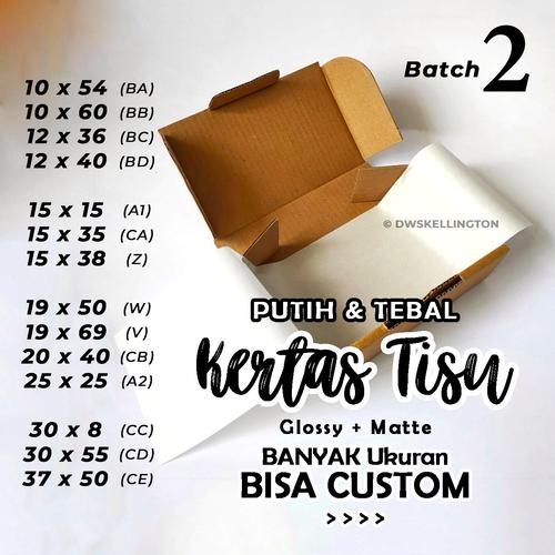 Jual [UKURAN BARU] Tissue Paper Roti Custom Kertas Tisu Doorslag ...