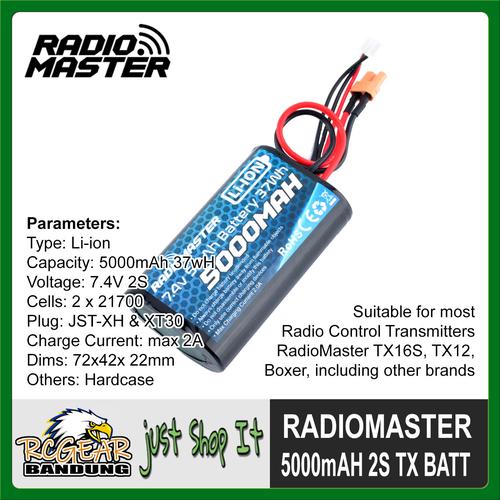 Jual RadioMaster 2S 5000mah Li-Ion Battery for TX16S Boxer TX12 ...