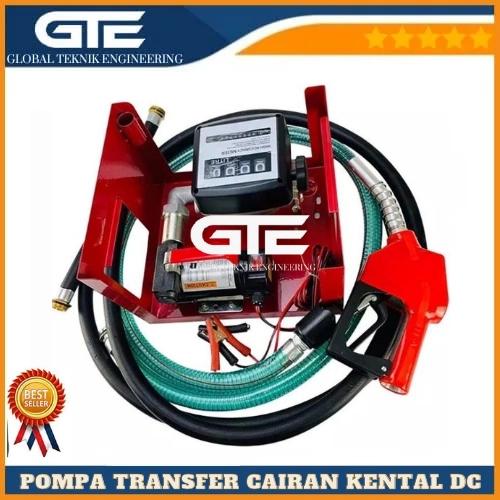 Jual Pompa transfer cairan kental dc Pompa transfer solar + flow meter ...