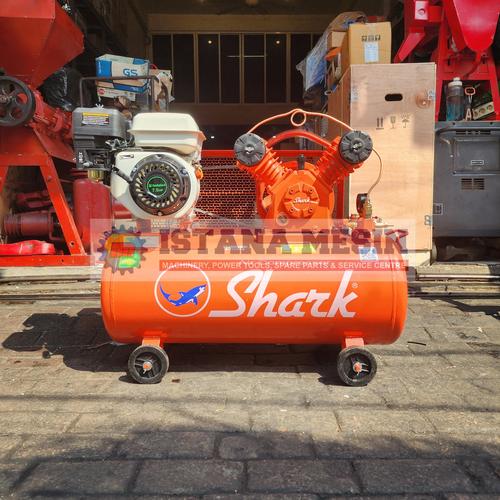 Jual MESIN KOMPRESSOR ANGIN UDARA SHARK 2 PISTON 1HP COMPLETE MESIN ...
