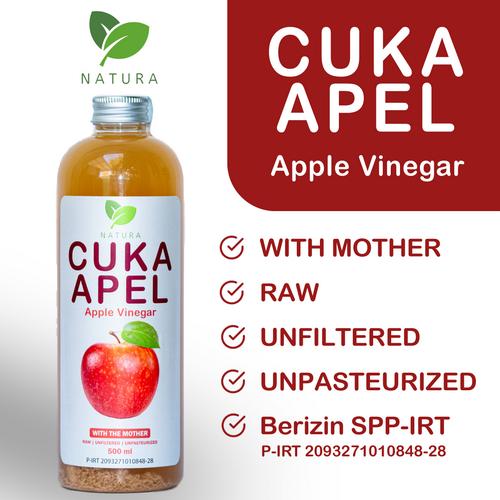 Jual Cuka Apel Natura Apple Cider Vinegar With Mother Acv Kota Bogor Natura Health Store