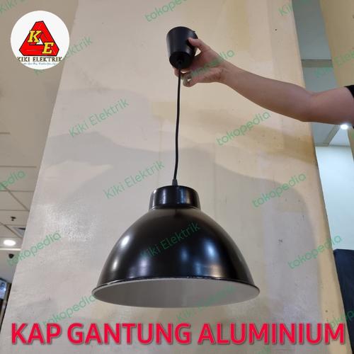 Jual Kap Lampu Gantung Hitam Aluminium VHP + Fitting Jerman E27 PVC - 30 cm - Jakarta Pusat ...