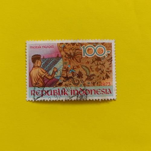 Jual Perangko Kuno Batik 100,- Tahun 1973 Republik Indonesia - Jakarta ...