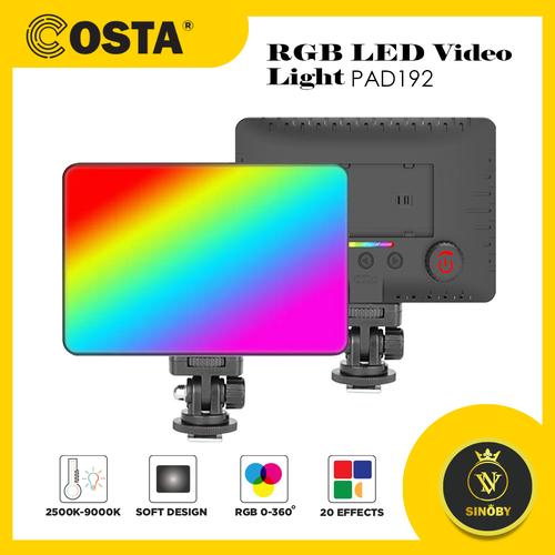 Promo COSTA VL-192 RGB Light Replaceable battery lampu LED foto multi ...