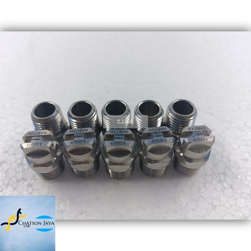 Jual Nozzle V Jet Stainless Steel 316 - Water Flat Fan V Jet Spray 6501 ...