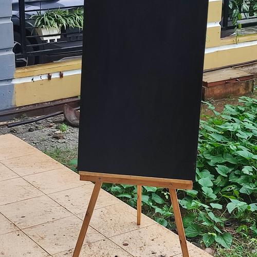 Jual Papan Tulis Kapur Blackboard Chalk Frameless Tebal + stand ...