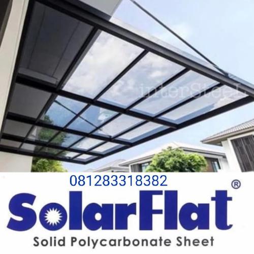 Promo kanopi solarflat/solartuff 1.2mm besi hollow galvanis 4x6 tebal 1 ...