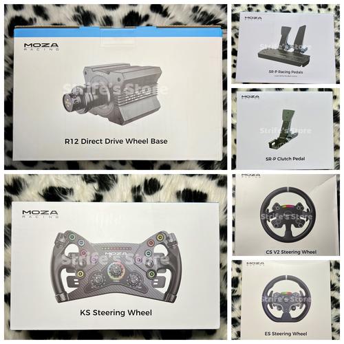Promo Moza Racing Set (R12+KS/CSV2P/ES+SRP 3 Pedal) Bundle Direct Drive ...