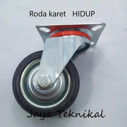 Jual Roda Karet HIDUP 3' 4' dan 5 inch Roda Trolley - 5 inch - Jakarta ...