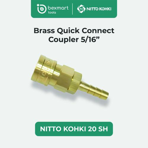 Jual Quick Coupler Coupling Angin 20 SH Brass Kuningan Nitto Kohki ...