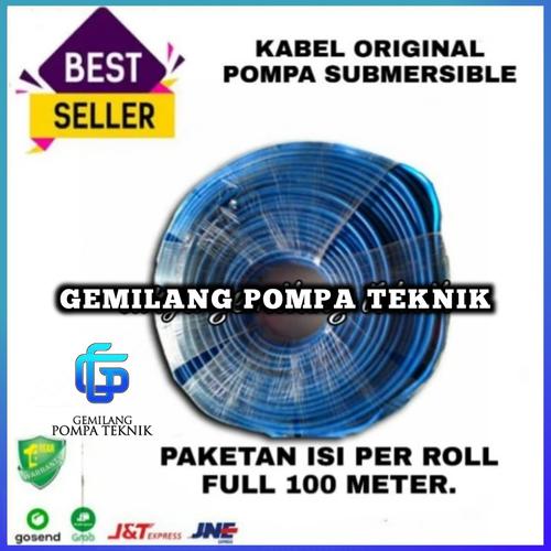 Jual Kabel Pompa Satelite 100Mtr 3x0,75mm Kabel Pompa Submersible ...