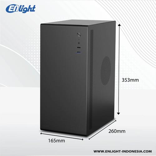 Jual casing enlight en200 + psu 300 watt premium case ofices - psu ...