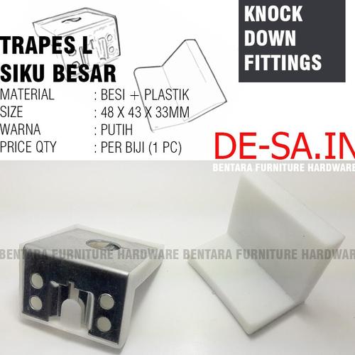 Jual Large TRAPES-L SIKU BROWN WHITE Coklat Putih Besar - AMBALAN ...