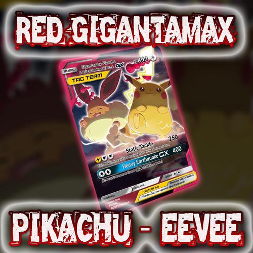 Jual KARTU POKEMON TCG HOLOGRAM SPECIAL GIGANTAMAX RED PIKACHU & EEVEE ...