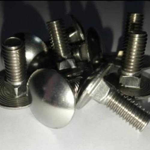 Jual Baut mur CB Stainless 304 (10mm x 2cm) Carriage Bolt Baut payung ...