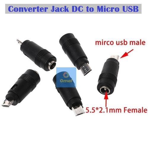 Jual Adapter Power DC Male To Micro USB Female Male Konektor Converter ...