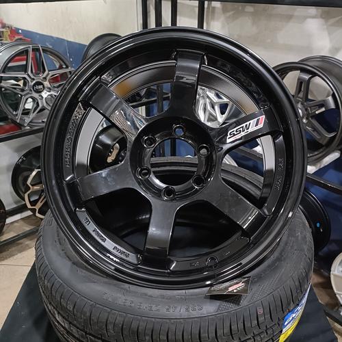 Jual Ssw S202 Te37 R18 Murah Black Glossy Pajero Fortuner Hilux Triton ...