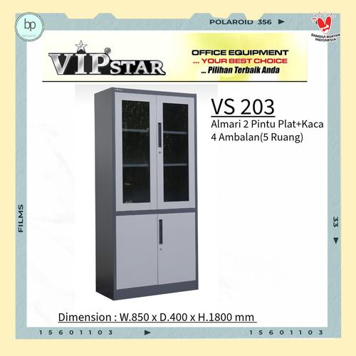 Jual Lemari Arsip Besi VIP Star VS 203/Lemari File Besi Pintu (plat ...