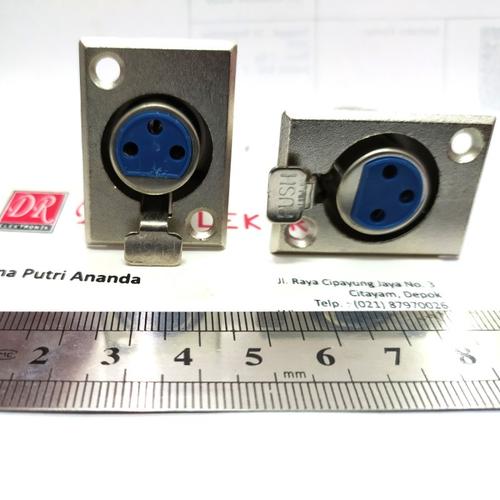 Jual SOCKET SOKET CANON XLR BODI BODY SASIS KOTAK SEGI BESI METAL ...