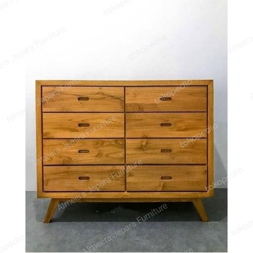 Jual DRAWER LACI 8 BUFET LACI KABINET DRAWER MINIMALIS LACI KAYU JATI ...