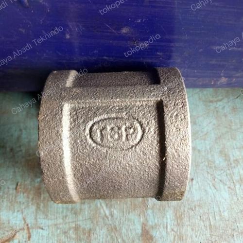 Jual Socket tsp hitam drat / Coupling steam besi hitam screw - 1-1/2 ...