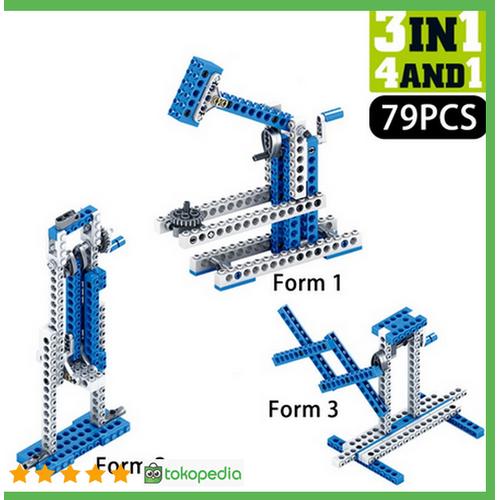 Jual Hot! 3in1 Mainan Balok Bangunan Desain Roda Gigi Mekanik Edukasi ...