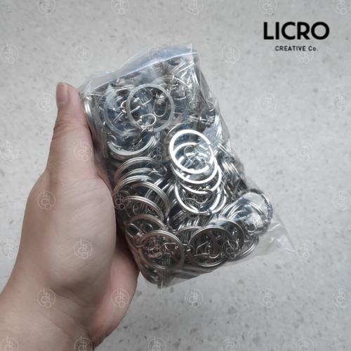Jual KEYCHAIN RING 2CM GANTUNGAN KUNCI TEBAL ECERAN SATUAN - Kab ...